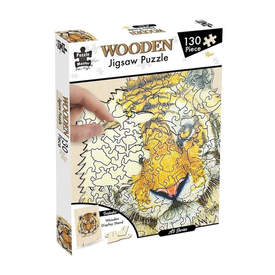 Puzzle Master / Wooden Jigsaw Puzzle - Tiger 130 Piece – Lunar Bay
