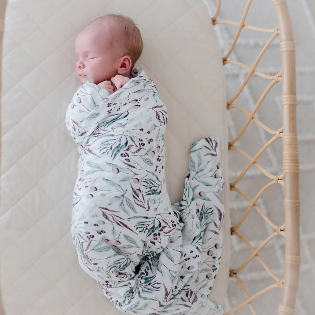 Bambella Designs / Bamboo Cotton Muslin Swaddle – Lunar Bay